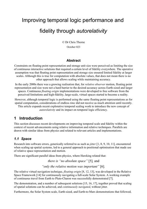 Pdf Improving Temporal Logic Performance And Fidelity Through