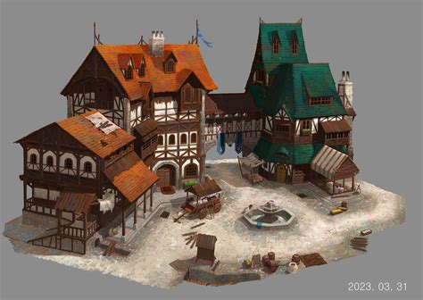 Medieval Structure 04 Hyung Rok Back Minecraft House Designs