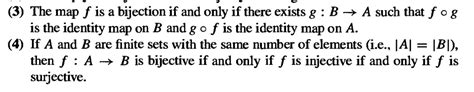 solved 3 the map f is a bijection if and only if there