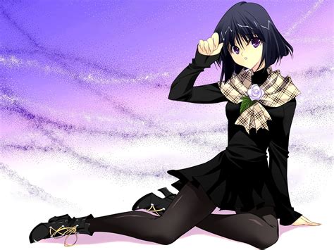 Anime Girl With Long Sleeves