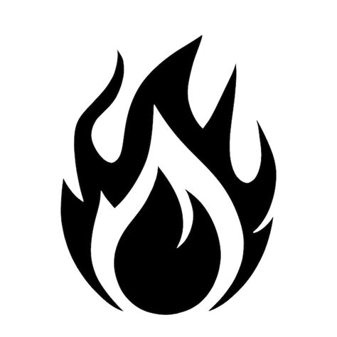 Icono De Llama De Fuego Vector Premium