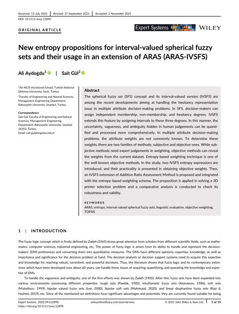 New Entropy Propositions For Interval‐valued Spherical Fuzzy Sets And