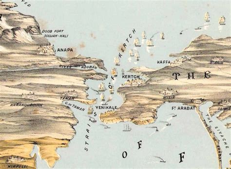 Уникальная карта Крыма Черного и Азовского моря