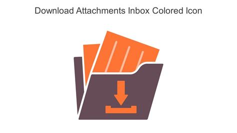 download attachments inbox colored icon in powerpoint pptx png and