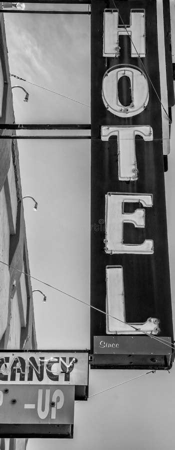 Old Vintage Hotel Sign With Vacancy And Price Notifications Holiday