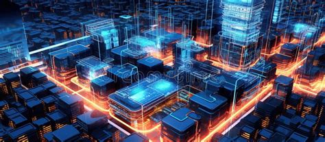 System Digitization Processor Ai Generated Image Stock Illustration