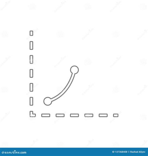 graphic curves icon element of cyber security for mobile concept and web apps icon stock