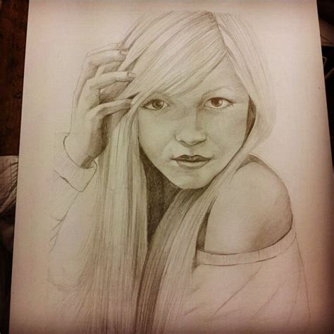Girl Pencil Drawing