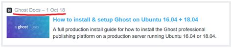 How To Install Ghost On Ubuntu 1804 Lts Installation Ghost Forum