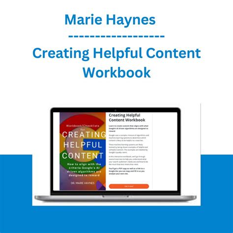 Marie Haynes Creating Helpful Content Workbook