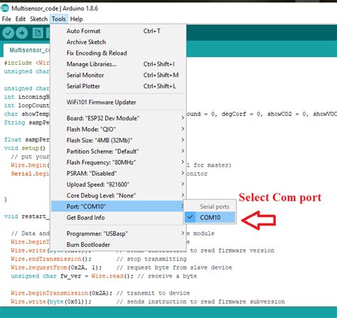 how to program esp32 with arduino ide and connect the ambimate ms4