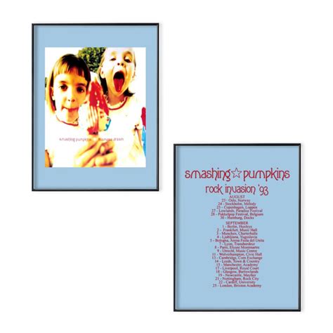 The Smashing Pumpkins Siamese Dream 1993 Vintage Double Sided Poster