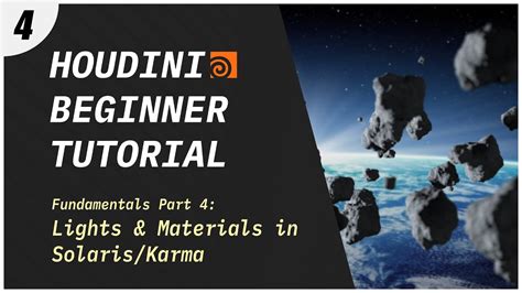 Houdini Beginner Tutorial Lights Materials And Rendering In Solaris With Karma Part 4 Youtube