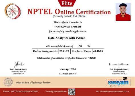Dataanalytics Python Nptel Machinelearning Datascience Mahesh
