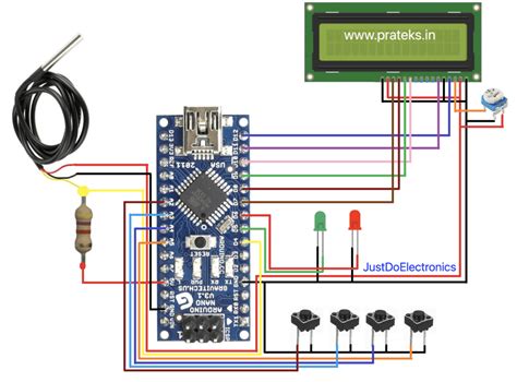 Digital Temperature Monitoring With DS18B20 Sensor Arduino