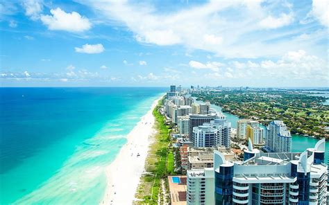 1600x900px | free download | HD wallpaper: Stunning Miami View, florida ...
