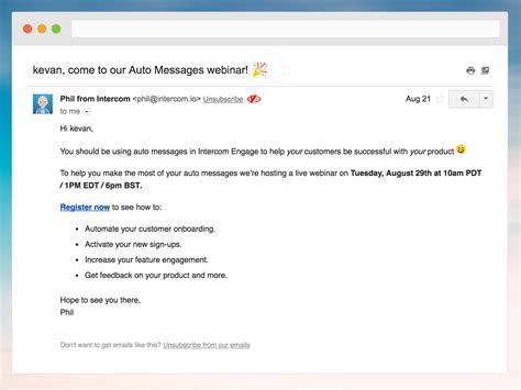 Intercom Email Templates