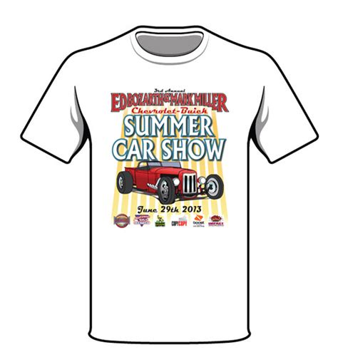 Ed Bozarth Grand Junction Summer Car Show T Shirt Artwork Jaclyn June