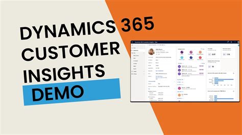 Dynamics 365 Customer Insights Demo Youtube