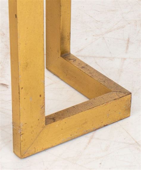 Maison Ramsay Style Brass And Glass Side Table For Sale At 1stdibs