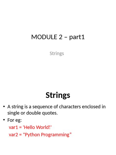 Module 2 Part1 Strings Pdf