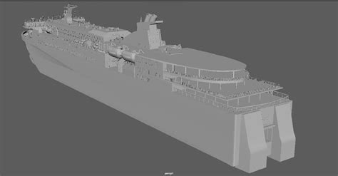 Realistic Game Ready Ferry Cruise Passenger Ship 3d Model Cgtrader