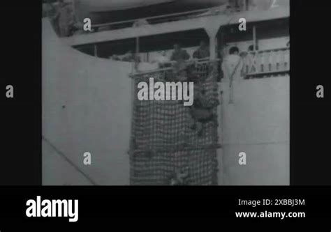 Soldiers Make A Landing On A Beach At Wonsan And An Animated Map Shows