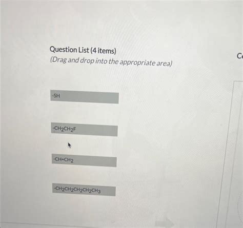 solved the following substituents are listed in random