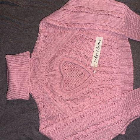 For Love And Lemons Vera Cropped Cut Out Sweater For Love And Lemons