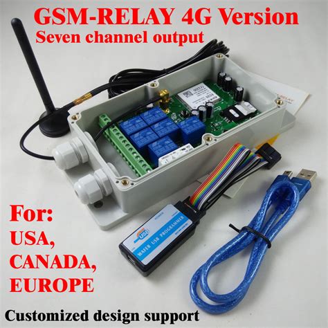 Seven Channel Relay Output Remote Switch Controller GSM Switch And