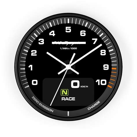 Porsche Inspired 918 Spyder Tach Wall Clock Etsy