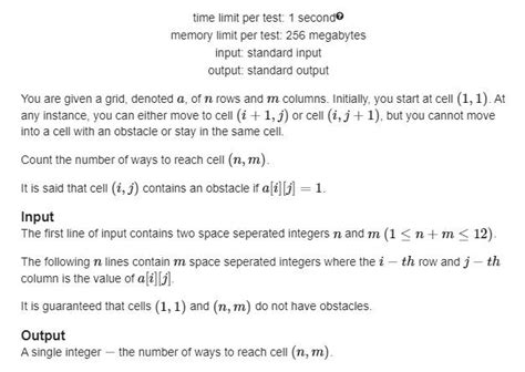 Solved Time Limit Per Test 1 Second 0 Memory Limit Per