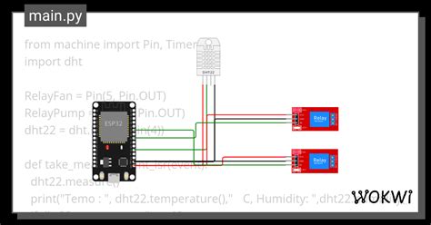 ใบงานที่7 Dht22relay 2 ตัว Wokwi Esp32 Stm32 Arduino Simulator
