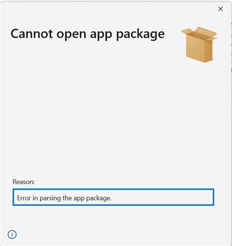 Unable To Parse App Package On Clicking On Cancel For Update