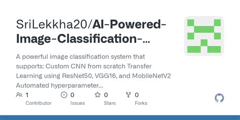 Github Srilekkha20ai Powered Image Classification Cnn Transfer Learning A Powerful Image