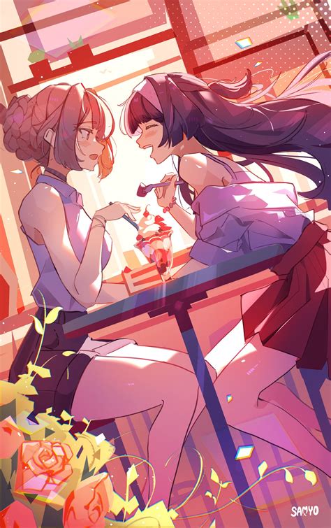 Evelyn Chevalier And Astra Yao Zenless Zone Zero Drawn By Samyo