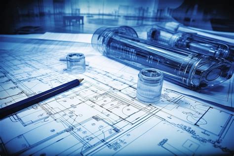 Premium Photo Blueprint Blueprinting Factory Safety