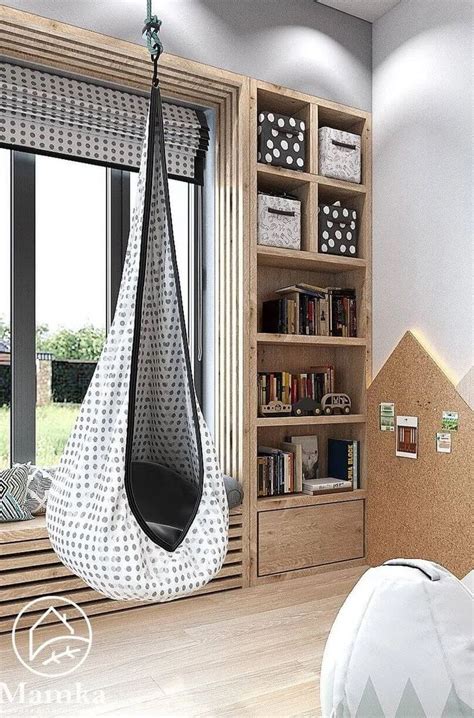 Дизайн проект детской комнаты для мальчика оригинальное решение с зонами для активных