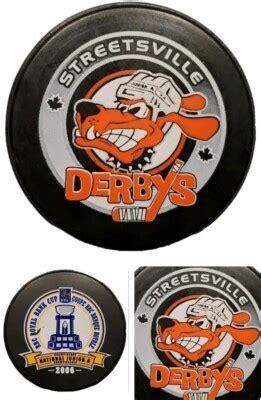 2006 Streetsville Derbys Rbc National Championship Official Hockey Puck