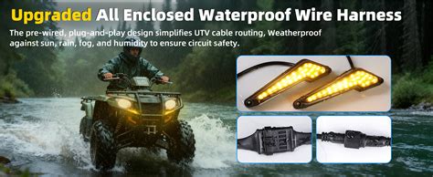 Vi9000 Utv Turn Signal Kit With 110d Horn Pre Wired Plug