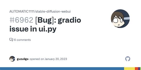 Bug Gradio Issue In Ui Py Issue Automatic Stable