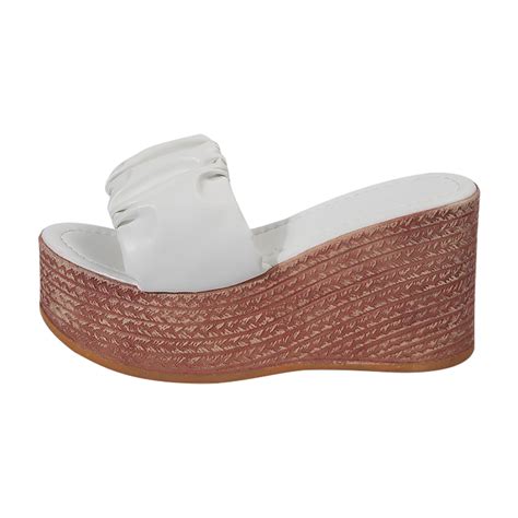 Nrmvnmi 2024 Women S Wedge Slipper Open Toe Summer Platform Slippers