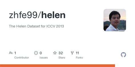 Github Zhfe Helen The Helen Dataset For Iccv