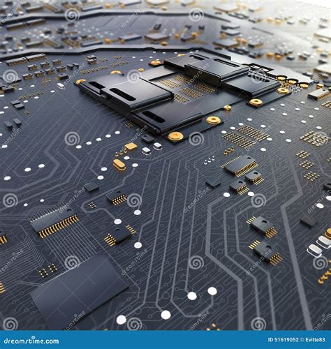 Circuit Chip Board Semiconductor Technology Infographic Infograph