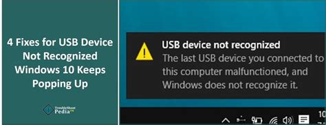 4 Fixes For Usb Device Not Recognized Windows 10 Keeps Popping Up