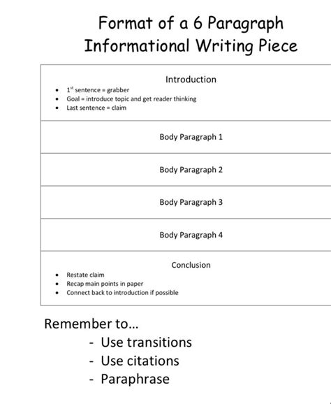 Research Informational Mrs Thelen 6th Grade Language Arts