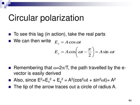 Ppt Polarization Jones Vector And Matrices Powerpoint Presentation Id
