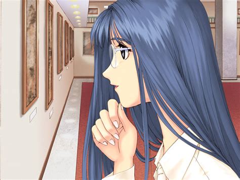 The Big Imageboard Tbib 1girl Anzai Haruko Blue Eyes Blue Hair Game