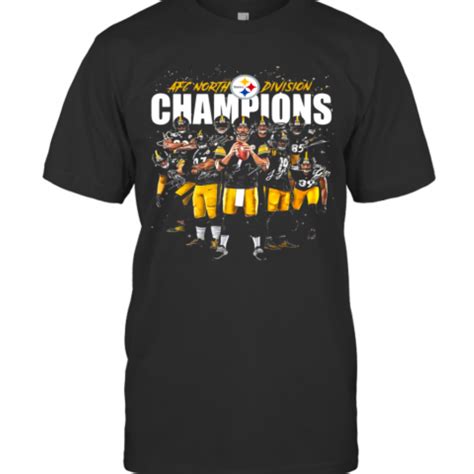 Afc North Division Champions Pittsburgh Steelers Signatures T Shirt