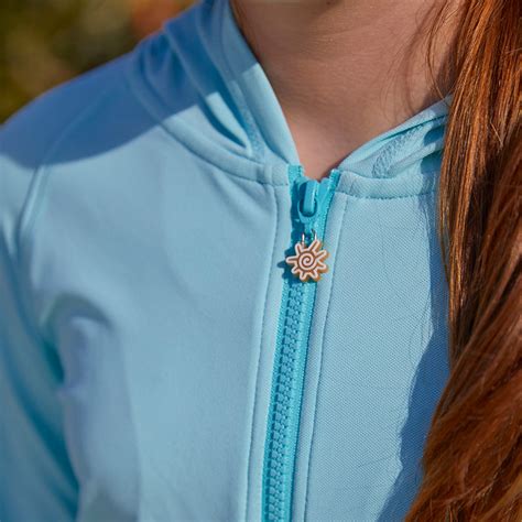 Girls Zip Up Hoodie Certified Upf 50 Uv Skinz®